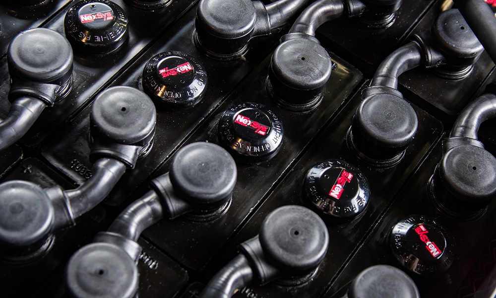 Forklift-Keeping Team Sledd on the Move